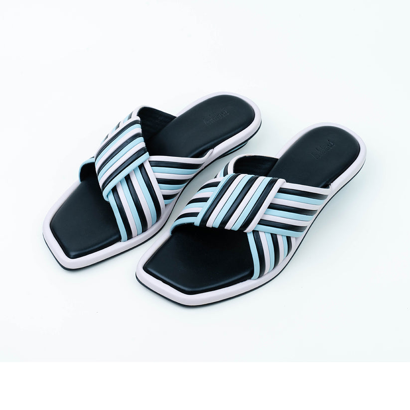 Broad Box Heel Sliders – Preppy Shoe